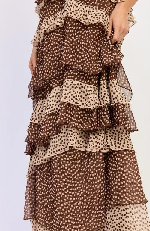 EN SAISON Diana Tiered Ruffle Maxi Sundress