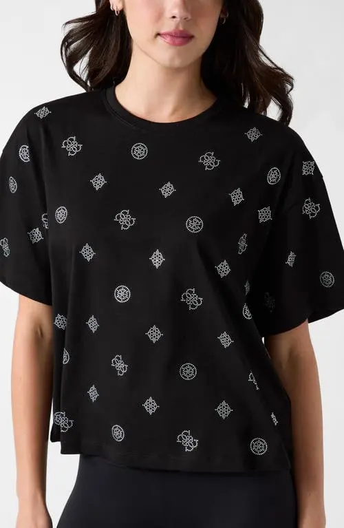 Guess Amalia Rhinestone Logo T-shirt
