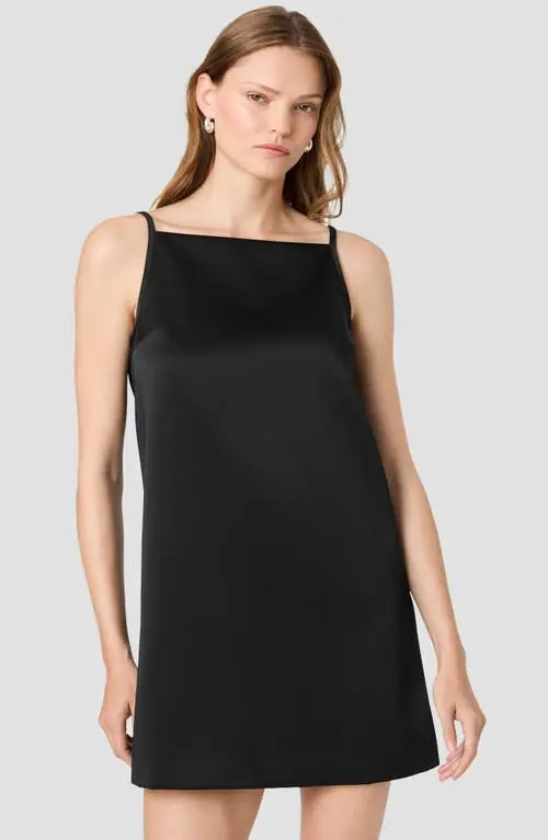 French Connection York Sleeveless Satin A-line Minidress