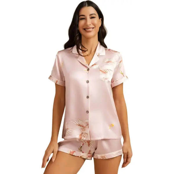 SILKSILKY Pure Silk Short Pajamas - Pink
