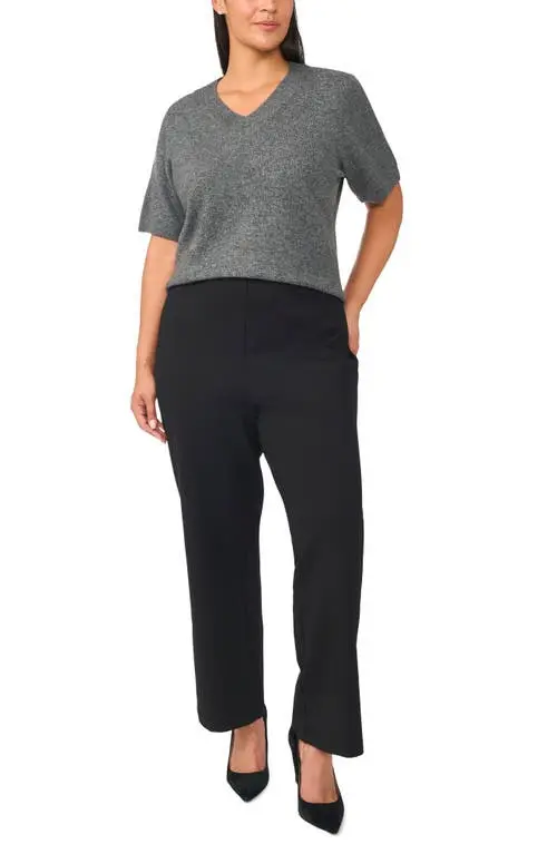 Halogen V-neck Short Sleeve Sweater