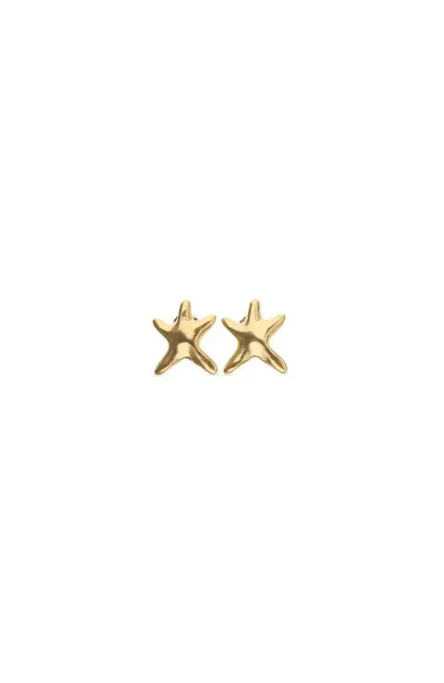 UNODE50 Small -tone Star Earrings