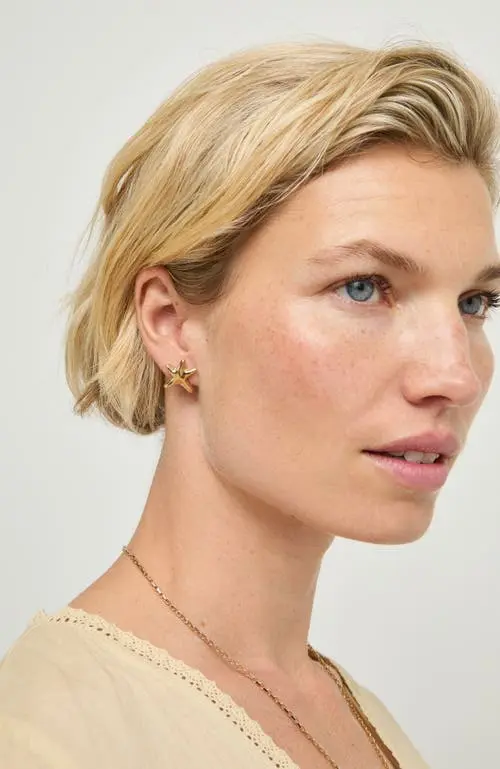 UNODE50 Small -tone Star Earrings