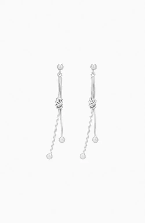 BEARFRUIT JEWELRY Alicia Earrings Dainty Elegant Statement - Silver