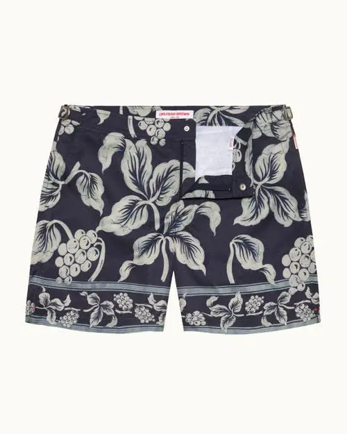 Orlebar Brown Bulldog Exclusive-print Mid-length Swim Shorts - Night Iris