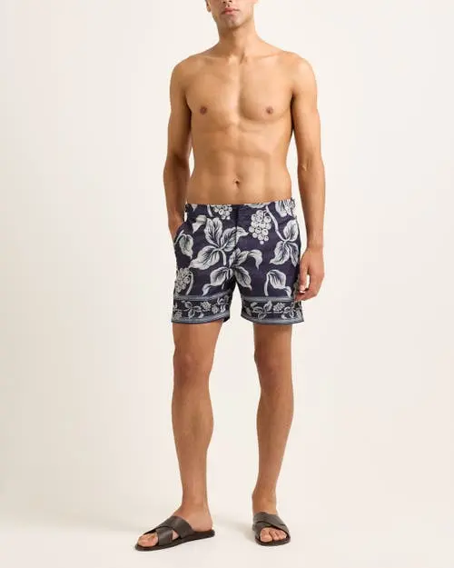 Orlebar Brown Bulldog Exclusive-print Mid-length Swim Shorts - Night Iris