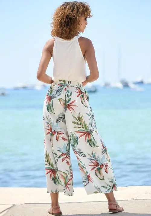LASCANA Tropical Print Culottes