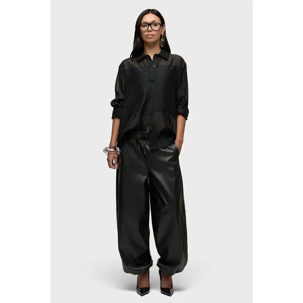 Hudson Jeans Vegan Leather Balloon Jogger