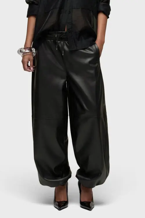 Hudson Jeans Vegan Leather Balloon Jogger