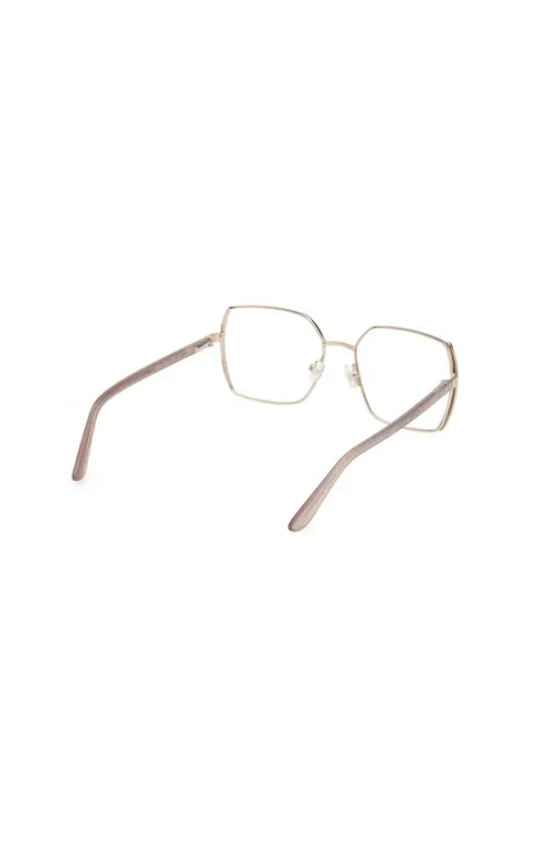 MARCIANO Geometric Metal Eyeglasses