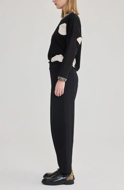 LUUKAA Maja O-shape Cotton Jersey Pants