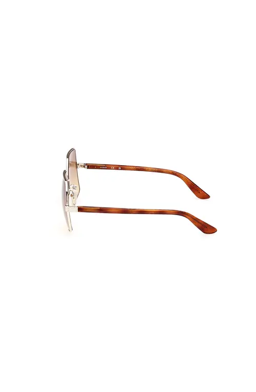 Guess Oversized Rimless Hexagonal Sunglasses