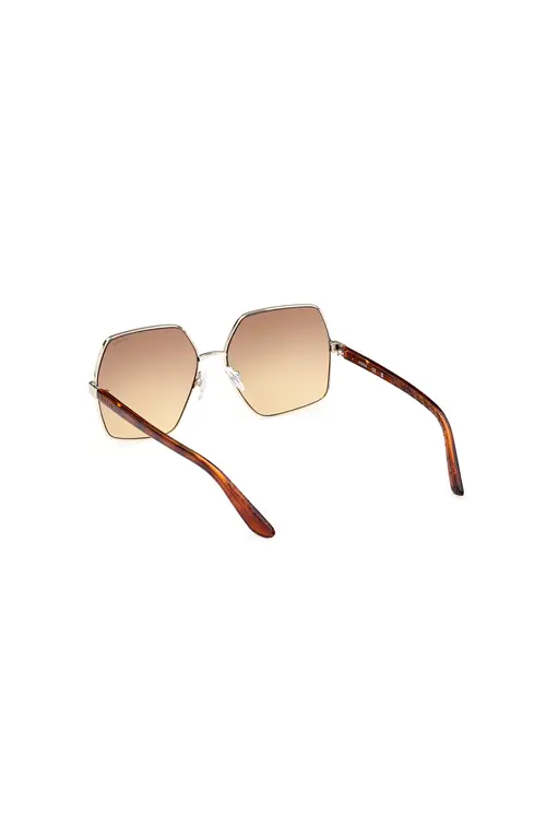 Guess Oversized Rimless Hexagonal Sunglasses