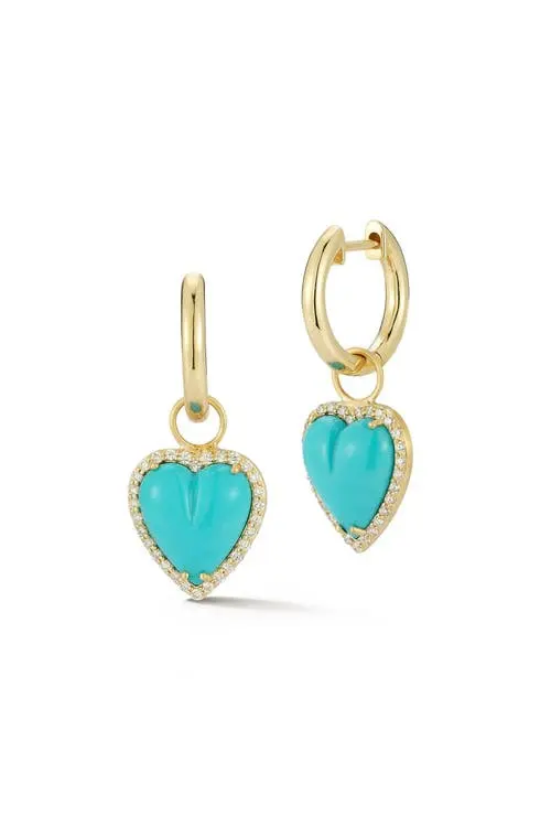 STORROW Alana And Diamond Huggies - Turquoise