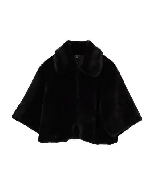 Echo Blair Sheared Mink Faux Fur Jacket - Black