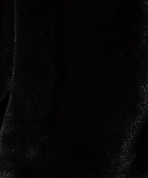 Echo Blair Sheared Mink Faux Fur Jacket - Black