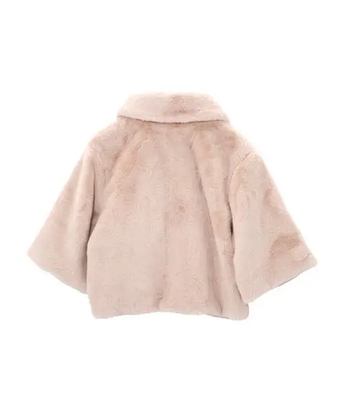 Echo Blair Sheared Mink Faux Fur Jacket - Chai