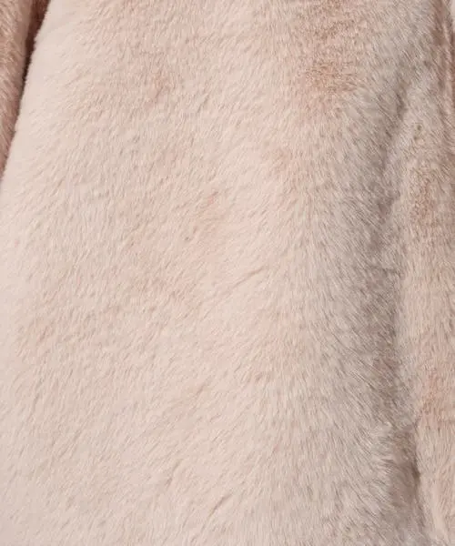 Echo Blair Sheared Mink Faux Fur Jacket - Chai