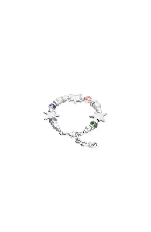 UNODE50 Tone Multicolor Faceted Crystal Bracelet