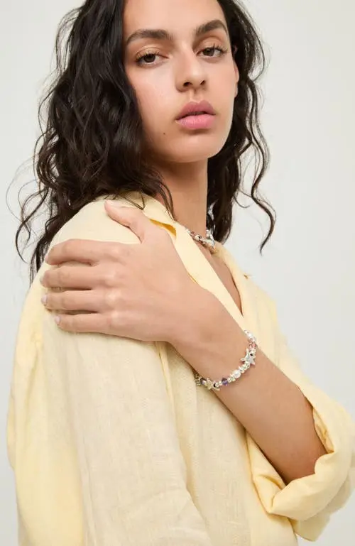 UNODE50 Tone Multicolor Faceted Crystal Bracelet