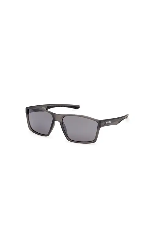HARLEY-DAVIDSON Vented Temple Rectangular Sport Sunglasses - Grey/smoke Mirror