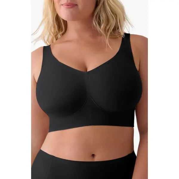 EVELYN & BOBBIE Busty Wireless Bra - Black