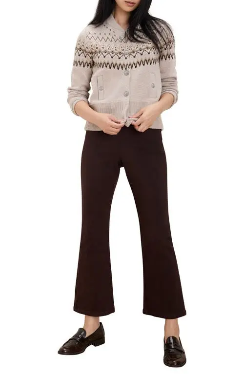 NIC+ZOE Fair Isle Knit Bomber Jacket