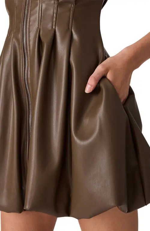 Steve Madden Dyanne Faux Leather Minidress