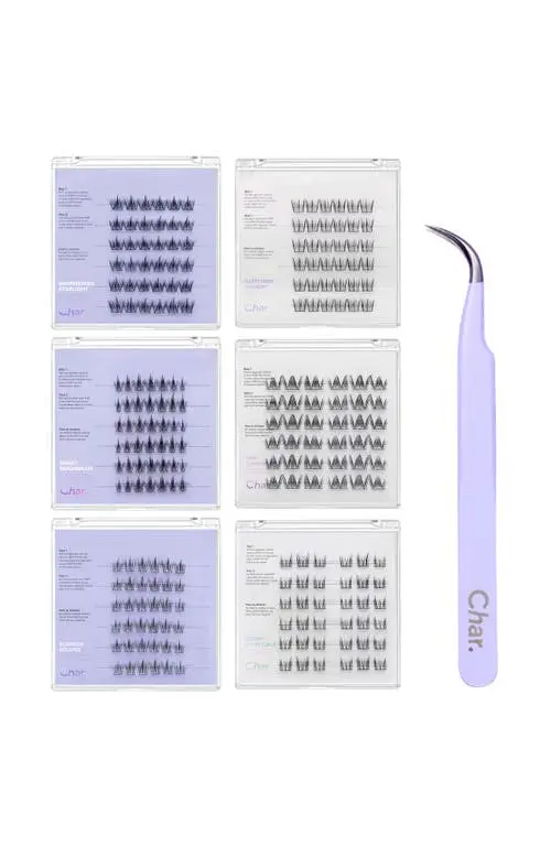CHAR COSMETICS Dreaming Bunny Collection And Pixie Paw Collection Pre-glued Reusable Lashes With Curved Tweezer