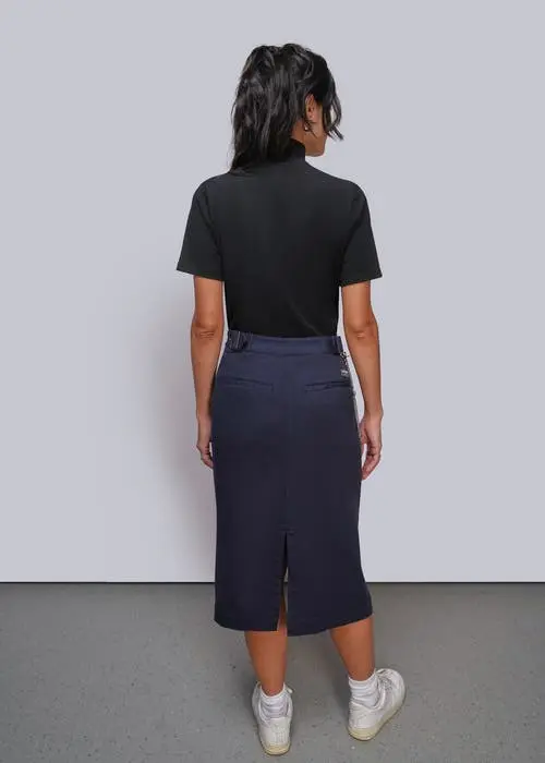 WILDFANG Essential Denim Utility Wrap Skirt