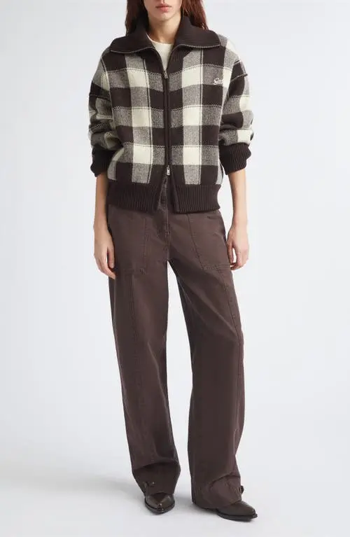 GOLDEN GOOSE Journey Wide Leg Workwear Pants - Mole
