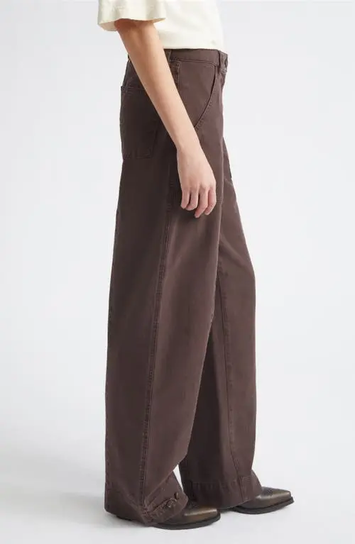 GOLDEN GOOSE Journey Wide Leg Workwear Pants - Mole