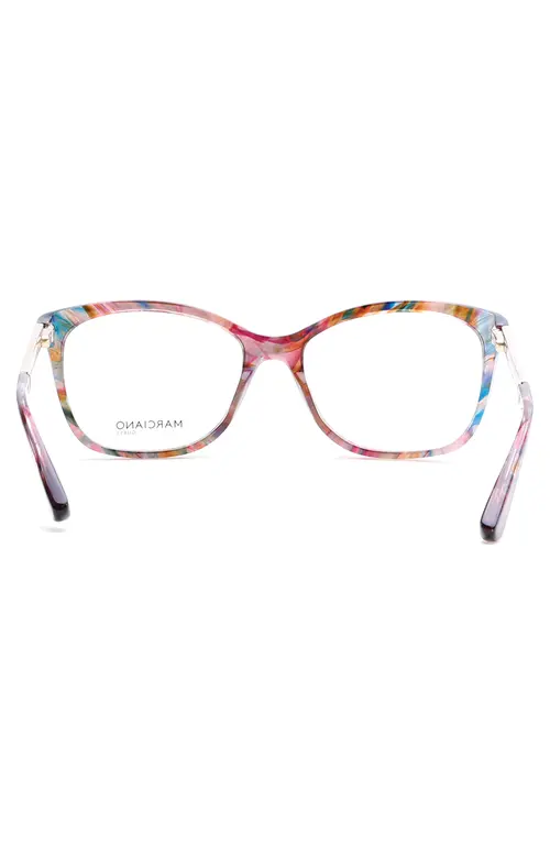 MARCIANO Floral Print Cat Eye Eyeglasses