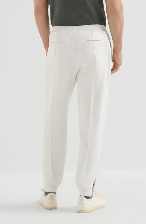 Brunello Cucinelli Techno Cotton French Terry Double Cloth Trousers