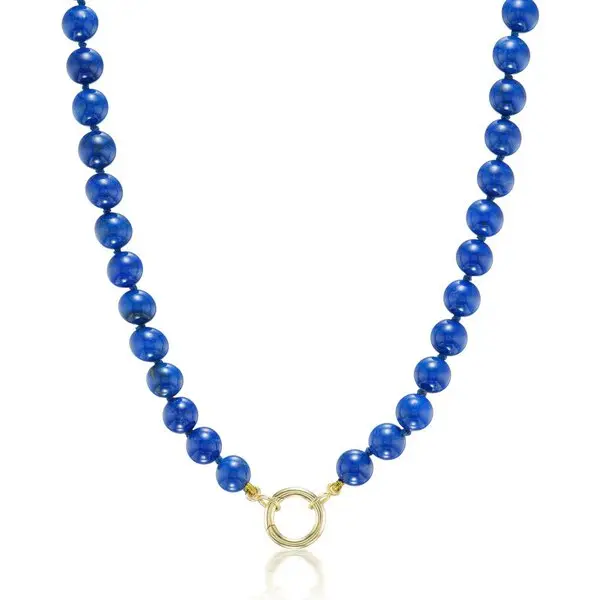 ANNA MACCIERI ROSSI Lapis Lazuli Bead Necklace