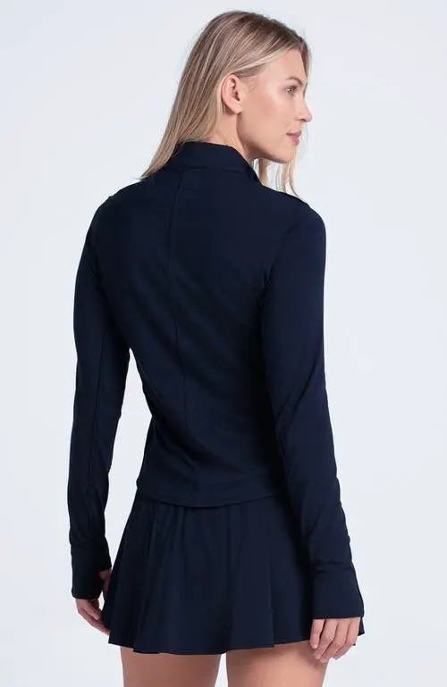 Lucky In Love Womens' Pima 1/4 Zip Top