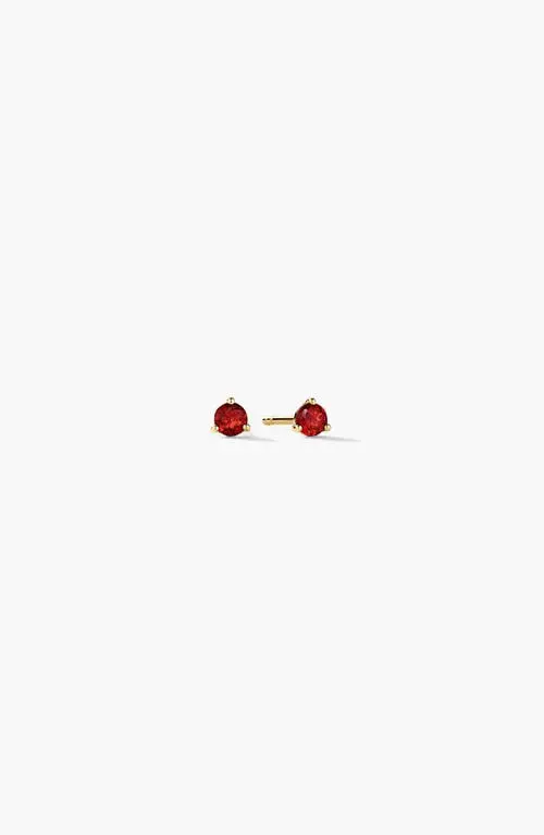 Mejuri Gemstone Studs - Garnet