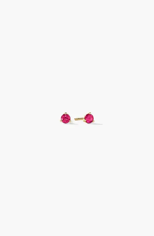 Mejuri Gemstone Studs - Ruby