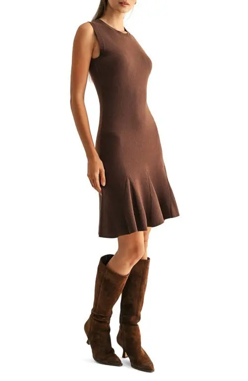 Adelyn Rae Gabrielle Flared Knit Minidress