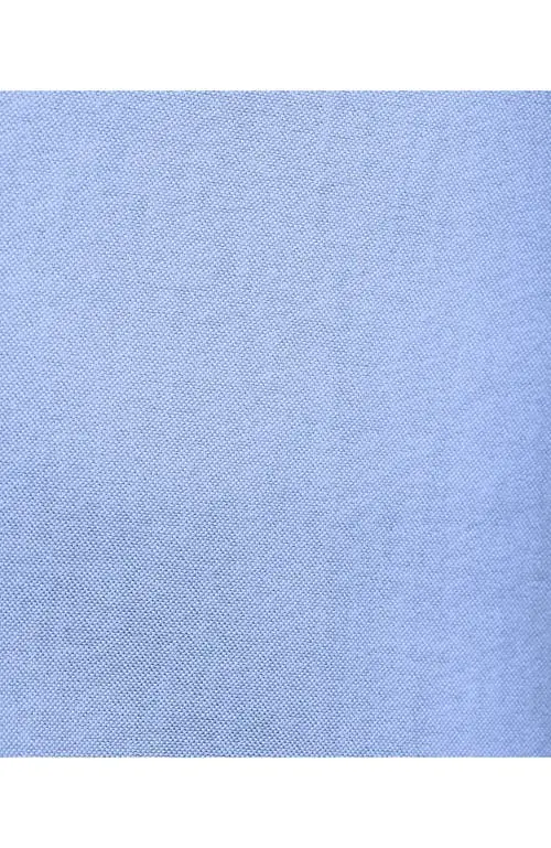 LANDS' END Long Sleeve Classic Fit Sail Rigger Oxford Shirt - Blue