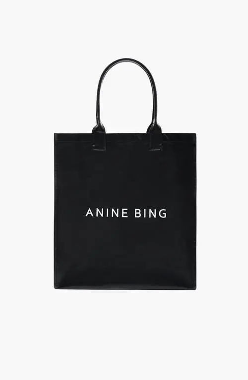 ANINE BING Leonie Coated Canvas Tote