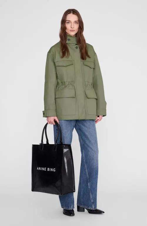 ANINE BING Leonie Coated Canvas Tote