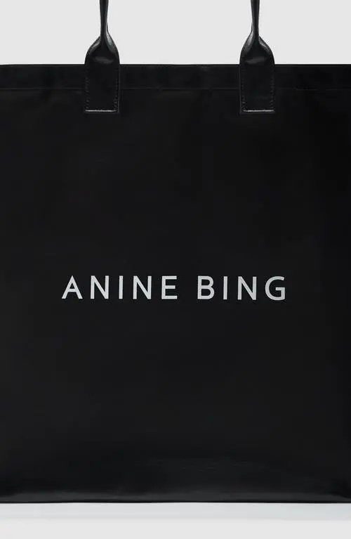 ANINE BING Leonie Coated Canvas Tote