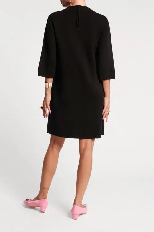 FRANCES VALENTINE Annie Dress Heirloom Floral - Black/multi