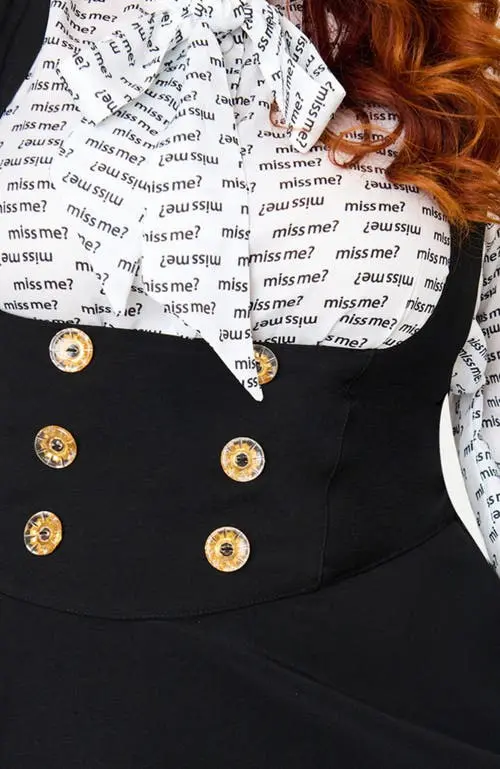 Unique Vintage Corset Pinafore Skirt