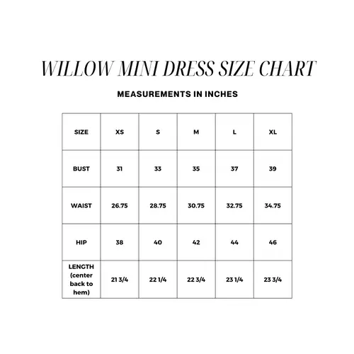 UNTAMED PETALS Willow Mini Dress