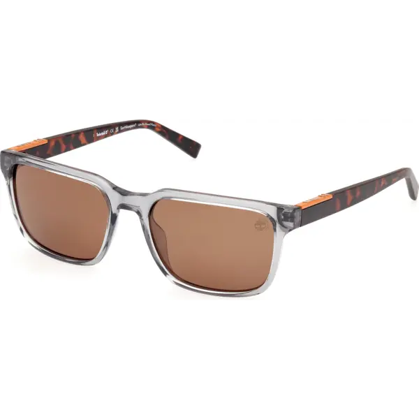 Timberland Classic Rectangular Polarized Sunglasses - Grey/brown
