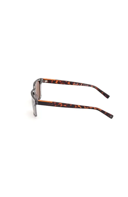Timberland Classic Rectangular Polarized Sunglasses - Grey/brown
