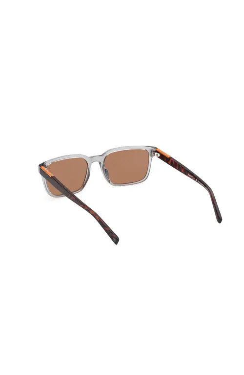 Timberland Classic Rectangular Polarized Sunglasses - Grey/brown