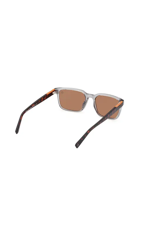 Timberland Classic Rectangular Polarized Sunglasses - Grey/brown